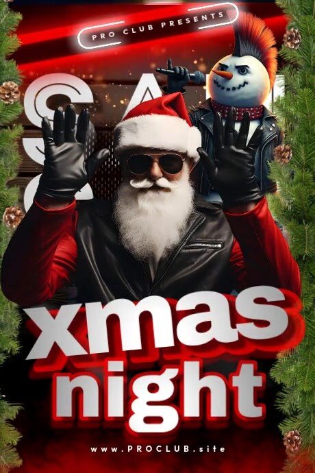 Christmas Party Video Template | PosterMyWall