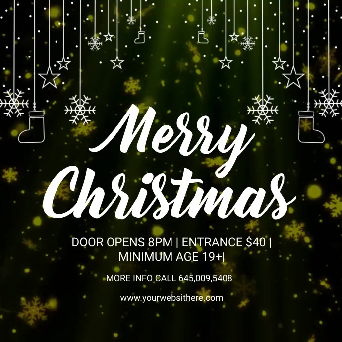 Christmas Party Video Templates | PosterMyWall