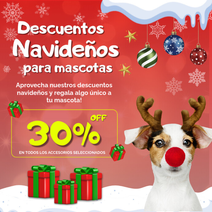 Copy of Christmas pet promotion post | PosterMyWall