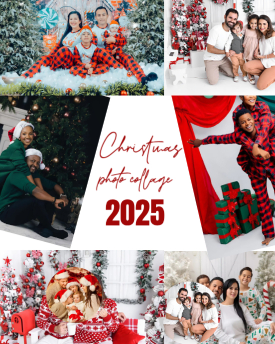 Christmas photo collage Template | PosterMyWall
