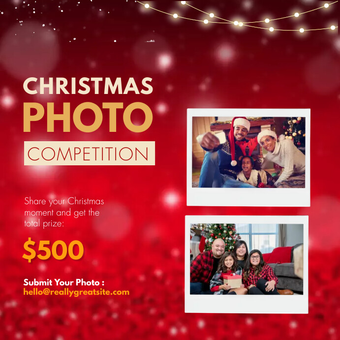 Copy of CHRISTMAS PHOTO COMPETITION FLYERS | PosterMyWall