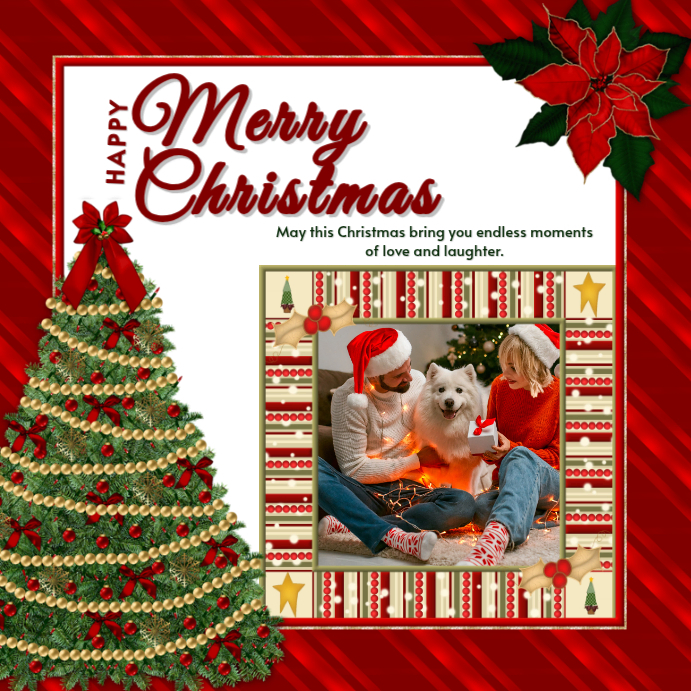 Christmas Picture Frame and wish Template | PosterMyWall