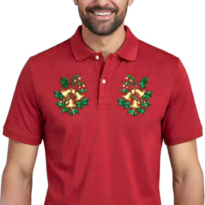 Copy of Christmas polo mockup | PosterMyWall