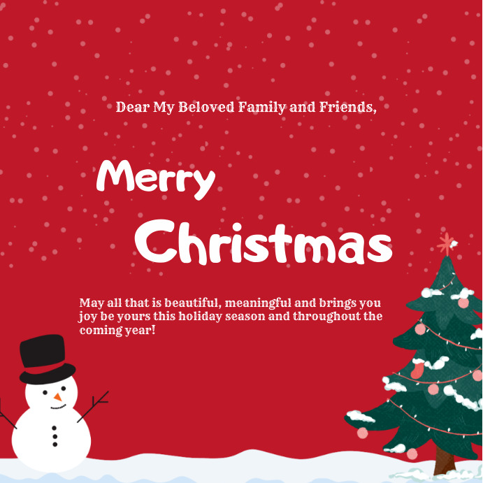 Copy of CHRISTMAS POST CARD | PosterMyWall