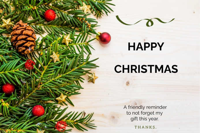 CHRISTMAS POST CARD Template | PosterMyWall