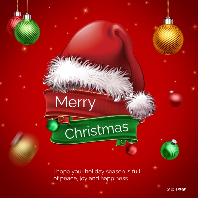 Christmas post Template | PosterMyWall