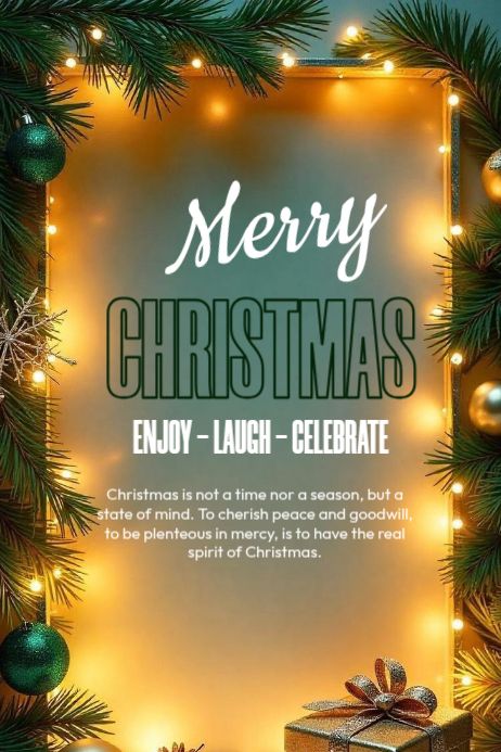 Christmas poster Template | PosterMyWall