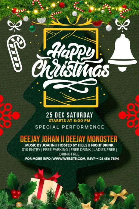 Christmas Poster design Template | PosterMyWall
