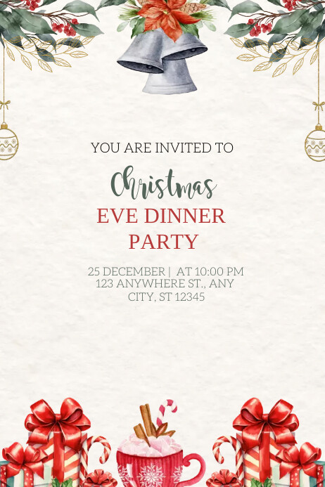 Christmas poster Invitation Template | PosterMyWall