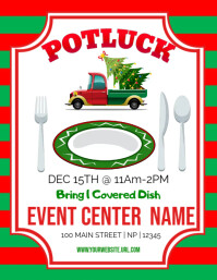 Christmas Potluck Template | PosterMyWall