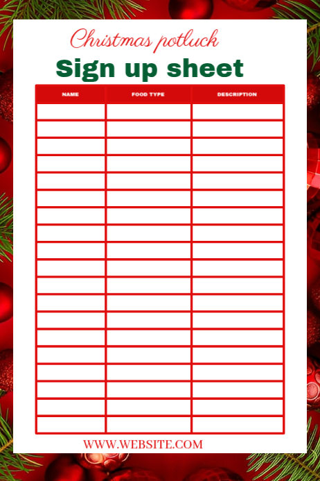 Christmas potluck flyer templates | PosterMyWall