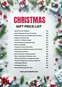 Christmas Price List A4 Template | PosterMyWall