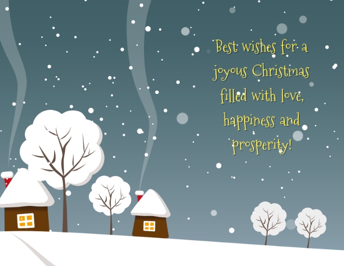 Christmas Printable Card Template Back | PosterMyWall