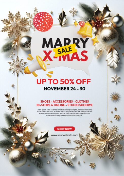 Copy of Christmas product promotion Flyer | PosterMyWall