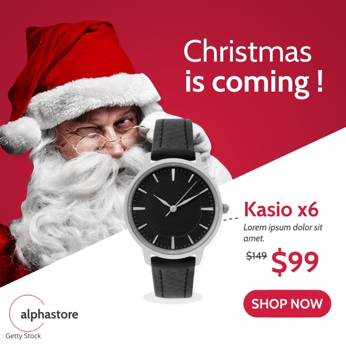 christmas product retail simple advertisement Templat | PosterMyWall