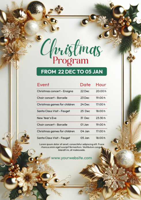 Christmas Program Flyer Template | PosterMyWall