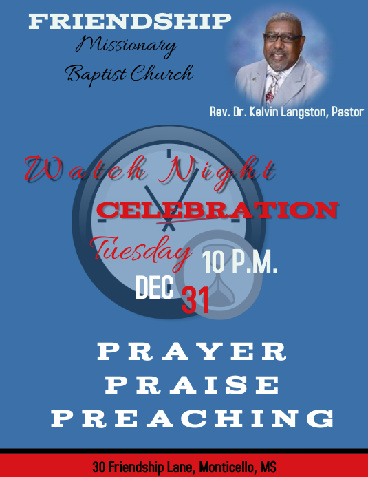 Watch Night Service Template | PosterMyWall