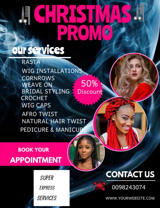 Plantilla de Christmas promo flyer template | PosterMyWall