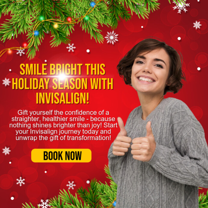 Copy of Christmas Promotional Offers - Invisalign | PosterMyWall