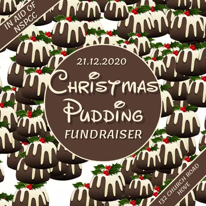 Copy of Christmas Pudding Fundraiser Video Template | PosterMyWall