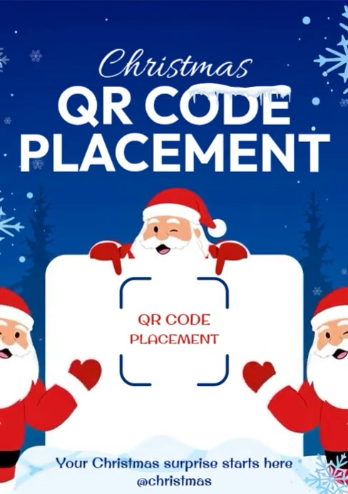 Christmas QR Placement Template | PosterMyWall