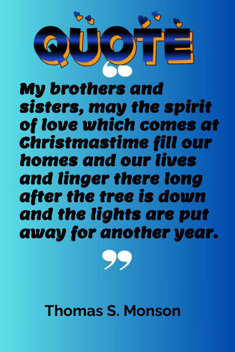 Christmas quote Template | PosterMyWall