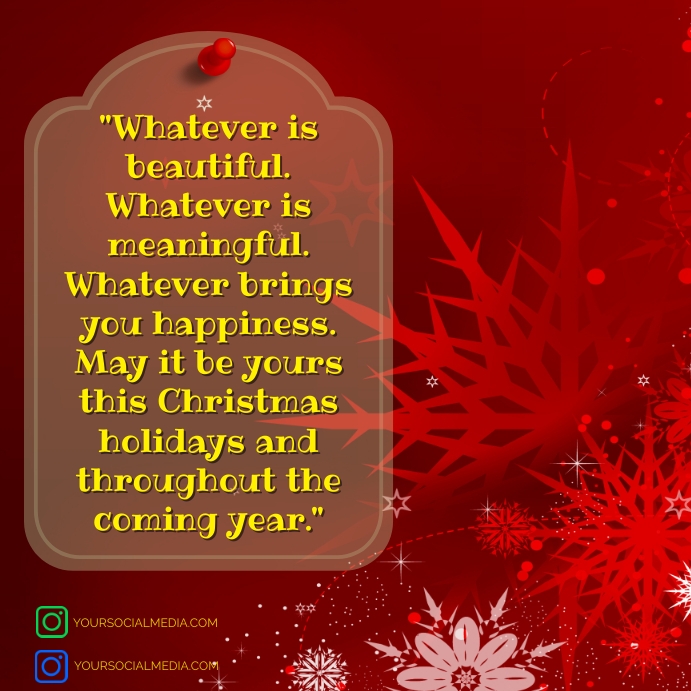 Christmas Quote Template | PosterMyWall