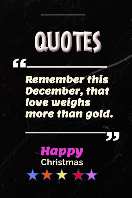 Christmas Quote Template | PosterMyWall