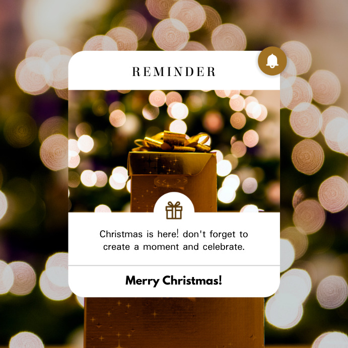 Christmas Reminder Card Template | PosterMyWall
