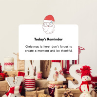 Christmas Reminder Card Template | PosterMyWall