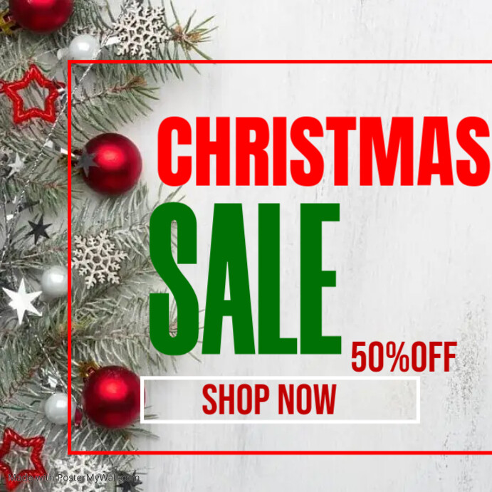 Christmas retail Template | PosterMyWall