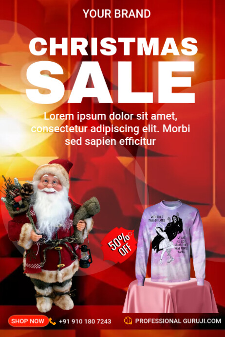 christmas retail Template | PosterMyWall