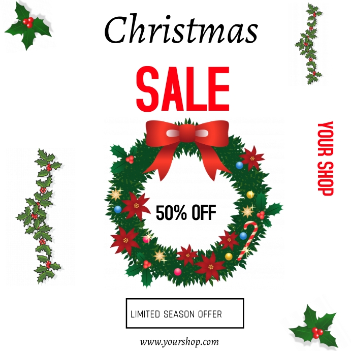 Christmas Retail Template | PosterMyWall