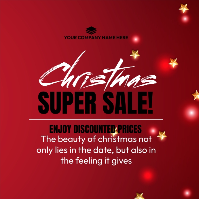 christmas retail Template | PosterMyWall