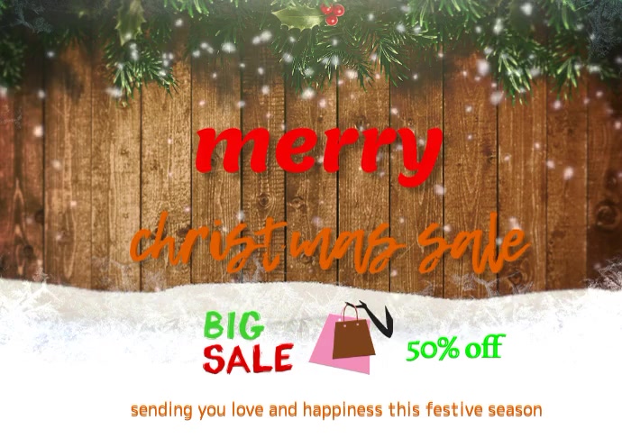 Christmas Retail Template | PosterMyWall