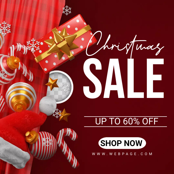 christmas retail Template | PosterMyWall