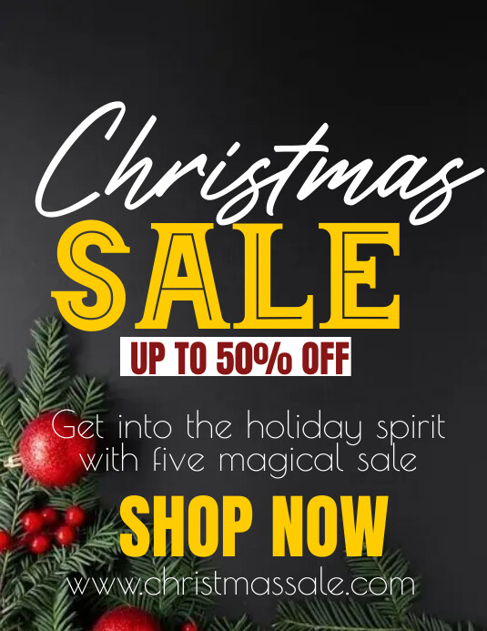 Christmas retail Template | PosterMyWall