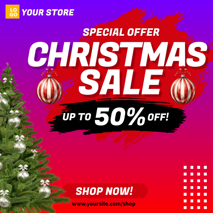 christmas retail Template | PosterMyWall