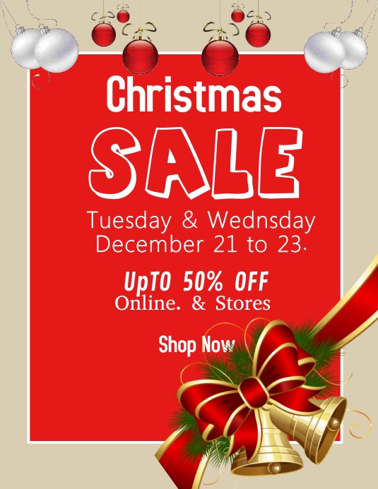 Christmas Retail Template | PosterMyWall