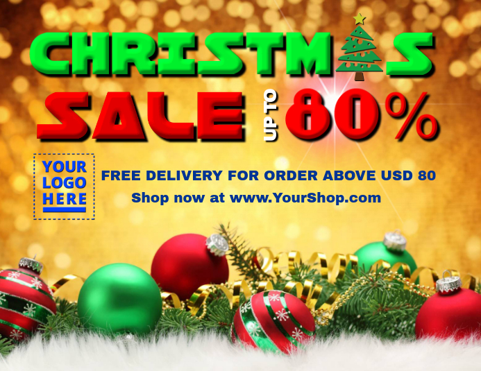 Christmas Retail Template | PosterMyWall