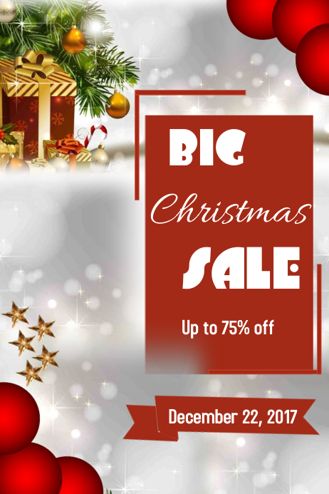 Christmas Retail Poster Template | PosterMyWall