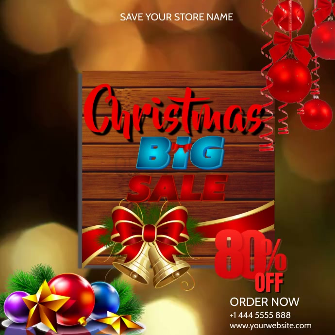 christmas retail flyer template | PosterMyWall