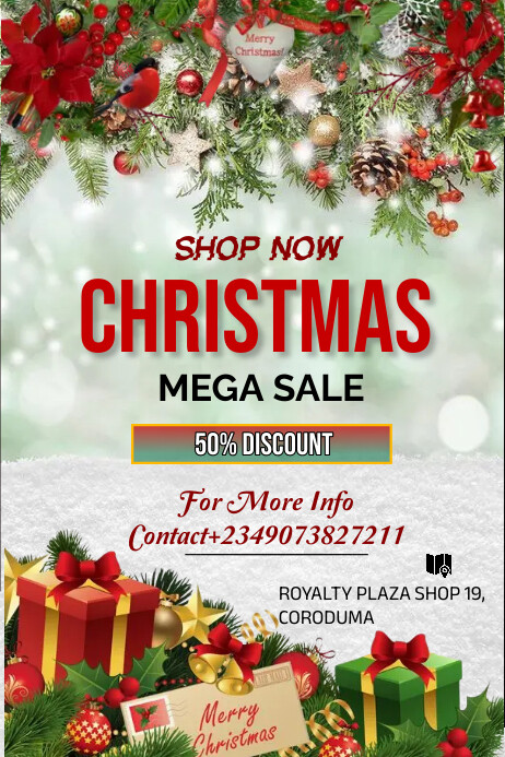 Modèle Christmas retail flyer/ template | PosterMyWall