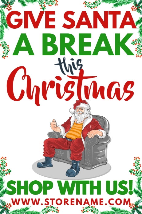 Copy of Christmas Retail Poster Ad Template | PosterMyWall
