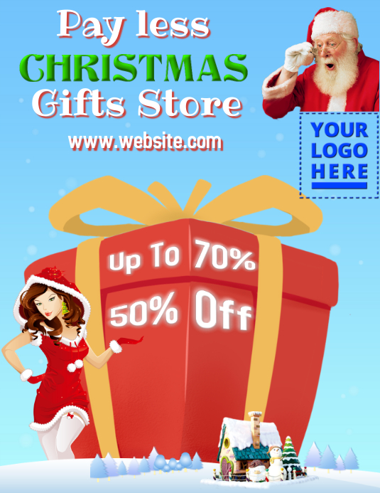 Christmas Retail Poster Template | PosterMyWall