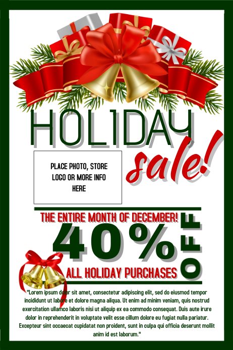 christmas retail Template | PosterMyWall
