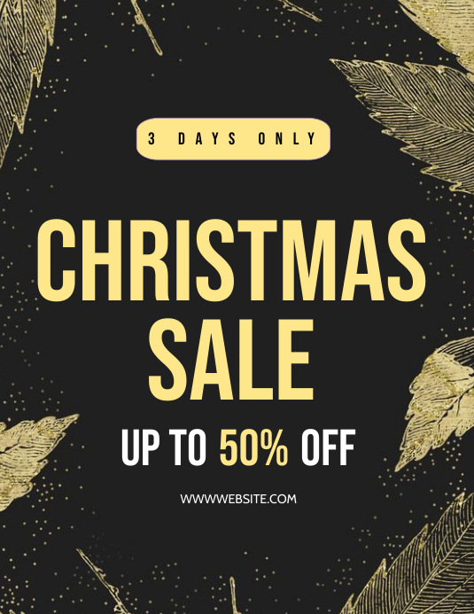 Copy of christmas RETAIL SALE AD Template | PosterMyWall