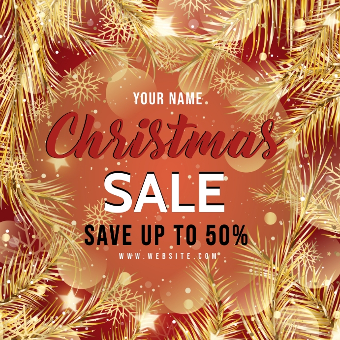 CHRISTMAS RETAIL SALE AD TEMPLATE | PosterMyWall