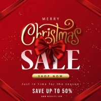 CHRISTMAS RETAIL SALE AD TEMPLATE | PosterMyWall