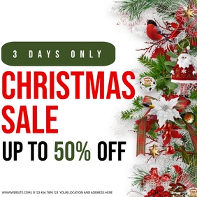 christmas RETAIL SALE AD Template | PosterMyWall